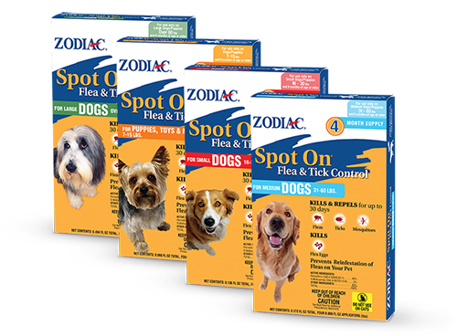 Wellmark International ZODIAC® SPOT ON® FLEA & TICK CONTROL FOR DOGS ...