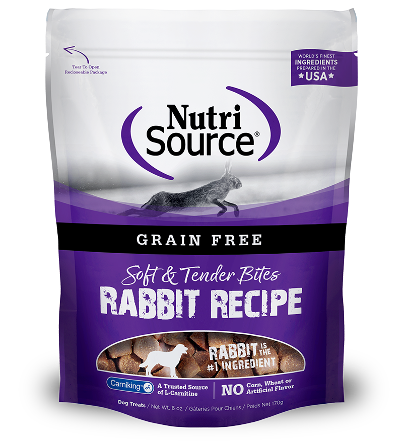 NutriSource® Grain-Free Rabbit Bites Dry Dog Treat - Damariscotta, ME ...