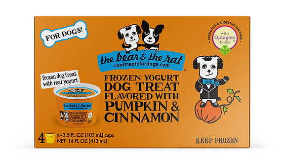 The Bear & The Rat Pumpkin & Cinnamon Frozen Yogurt Dog Treats ...