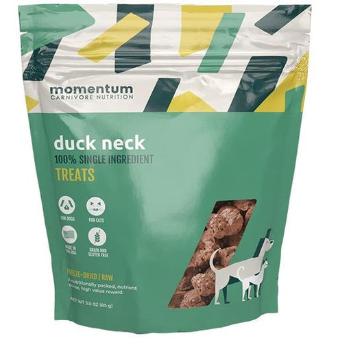 Momentum Carnivore Nutrition Freeze Dried Raw Duck Neck Treats ...