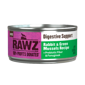Rawz Cat Digestive Rabbit & Green Mussel 5.5oz - Damariscotta, ME ...