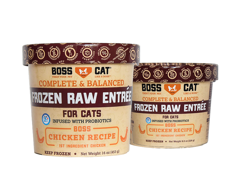 Boss Cat® Complete and Balanced Raw Entrée Deli Cups Chicken Entree ...